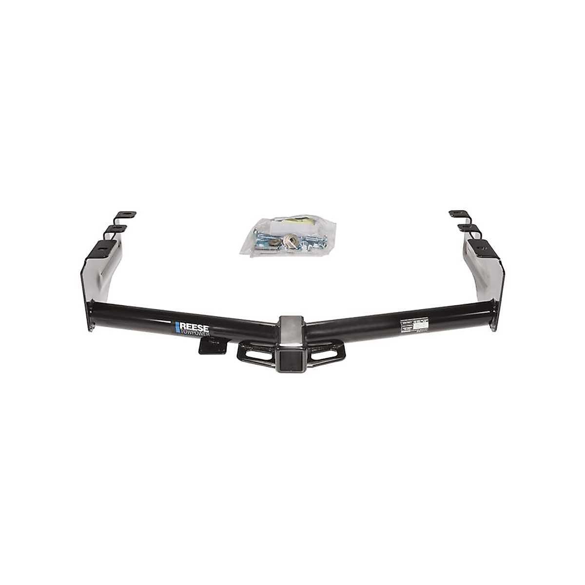 Reese 44564 Class III-IV Custom-Fit Hitch with 2" Square Receiver opening, includes Hitch Plug Cover , Black