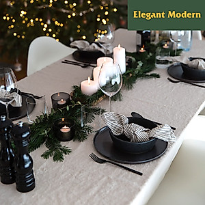 Moretoes 48-Piece Black Silverware Set, Stainless Steel Cutlery Set for 8, Mirror Polished Flatware Sets for Home and Restaurant, Include Knife Fork Spoon Set