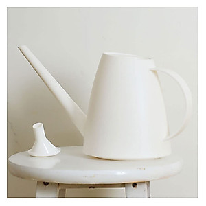 liushop Garden Watering can Watering Can for Indoor Plants 1.8L Handle with Long Spout Large Watering Pot for Indoor Outdoor Succulents Bonsai Garden Flower Plant Watering Can (Color : White)