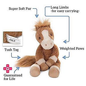 Vermont Teddy Bear Buddy Stuffed Horse - Horse Stuffed Animals, Brown, Pony, 15 Inch