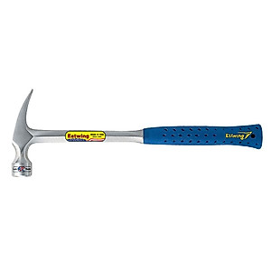 Estwing E3-24SM Framing Hammer, Milled Face, 24-Ounce, 16-Inch, Vinyl Shock Reduction Grip