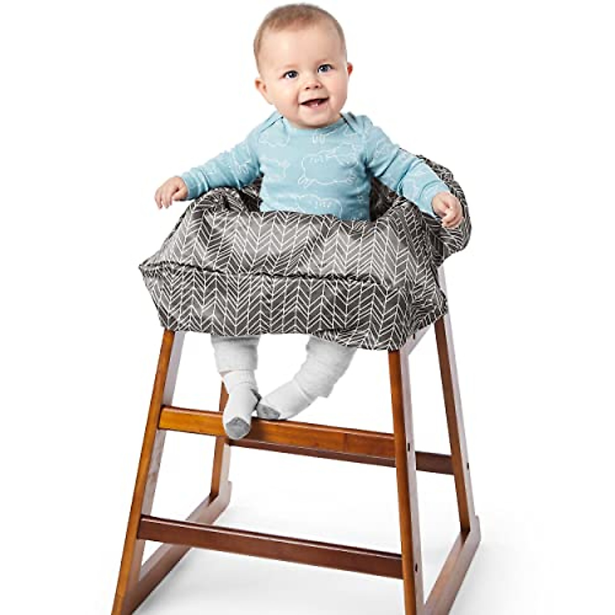 Skip Hop Shopping Cart Cover, Take Cover, Grey Feather