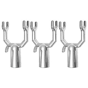 YARNOW 3pcs Clothes Rail Fork Drying Rack Clothes Retractable Clothesline Decorative Ceiling Tiles Clothes Pole Replacement Forks Closet Reach Stick Head Retractable Clothes Rack Props