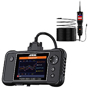 ANCEL PB100 12v Power Circuit Probe with FX2000 Automotive ABS SRS Transmission Diagnostic Scan Tool