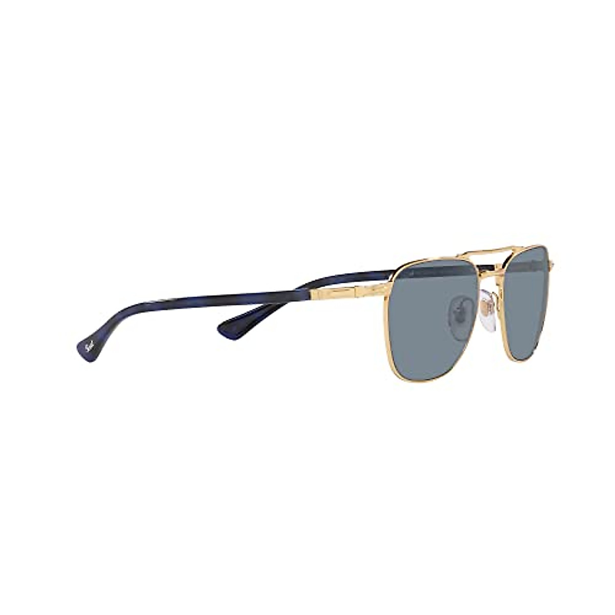 Persol PO2494S Square Sunglasses, Gold/Light Blue, 55 mm
