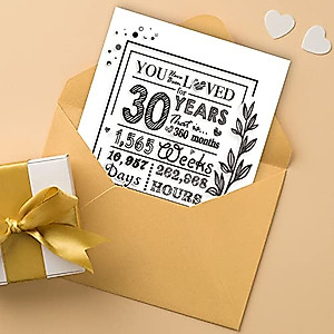 WowBefun 30th Birthday Card, Happy 30th Birthday Decorations Gifts for Men Women Her Him, Unique Birthday Decorations for Thirty 30 Year Old Greeting Card for Mom Dad Wife Husband Son Daughter Sister Brother Friend