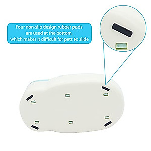 Octhems Automatic pet Water Dispenser Automatic cat Water Gravity Dog Water 1 Gallon Double Bowl Design, Suitable for Small and Medium-Sized Dogs and Cats (Green -Water )