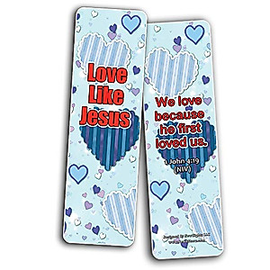 Devotional Bible Verses for Kids Bookmarks Cards (30 Pack) - Life Changing Scriptures - Basket Stuffers for Good Friday Easter Children Day Thanksgiving Christmas Sunday School for Boys and Girls