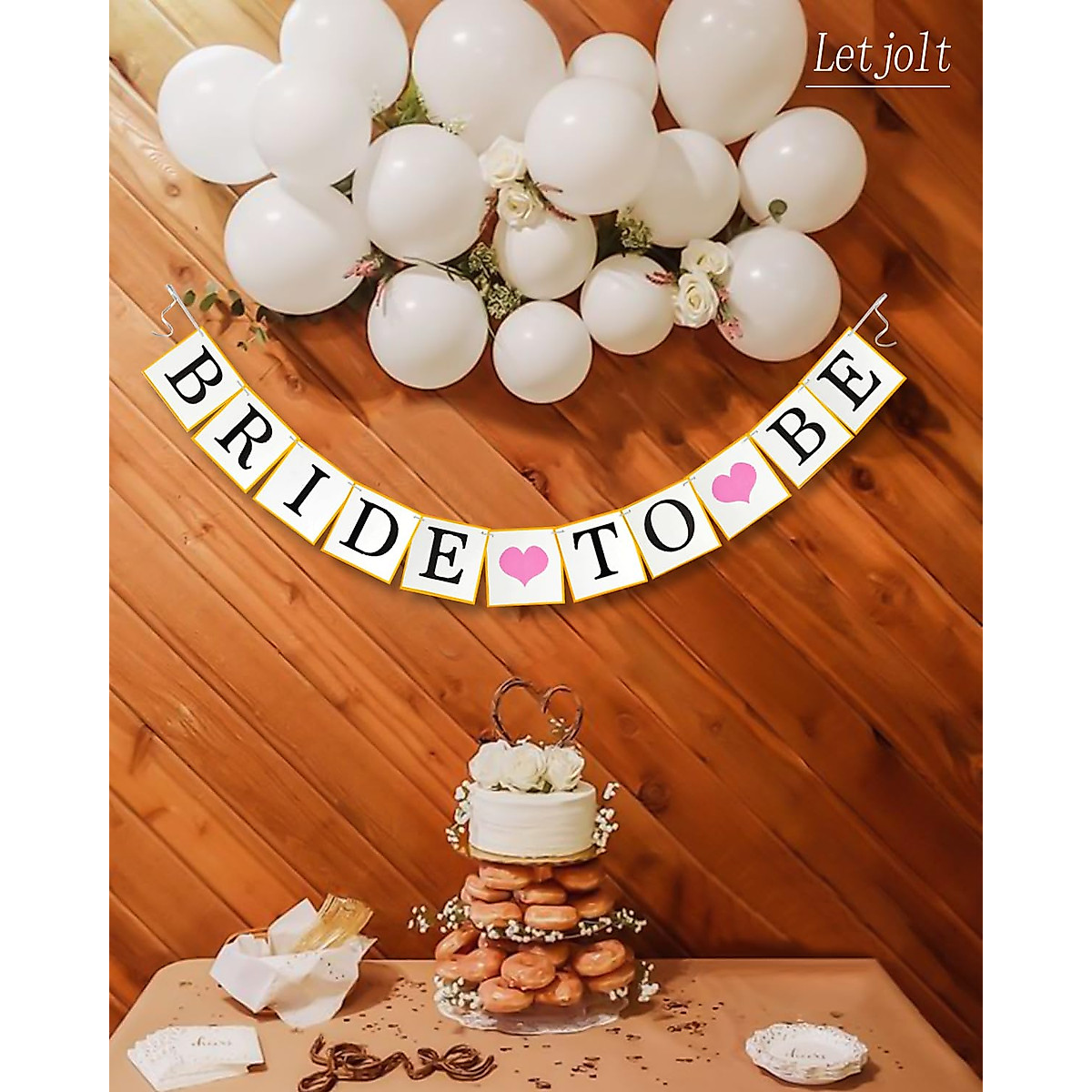 Bride Marriage Banner Decorations Paper Garland Wedding Proposal Supplies Engagement Sign Outdoor Party Photp Prop Rustic Decorations 6Ft