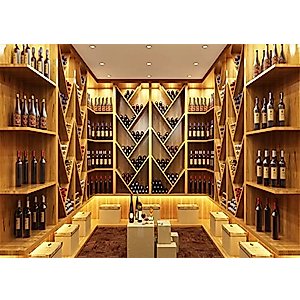 BELECO 10x8ft Fabric Luxurious Wine Cellar Backdrop Wine Vault Bar Club Pub Backdrop Wine Cabinet Red Wine Whiskey Bottles Background Wine Theme Party Decor Wallpaper Men Women Adults Photo Props