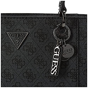 GUESS womens Noelle Small Elite Tote, Coal, One Size US