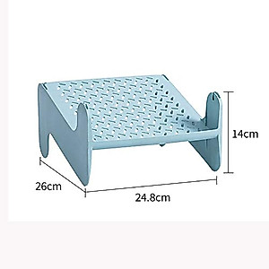 TAZSJG Stackable Shoe Storage Rack Nordic Simple Shoe Rack Home Plastic Shoe Cabinet Layered Finishing Racks (Color : B)