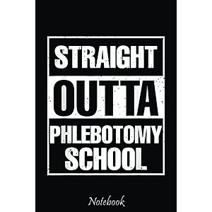 Phlebotomy Student Medical Nurse Syringe Blood Phlebotomy Notebook: Funny Nursing Student Nurse Composition Notebook Back to School 6x9 Inches 110 ... Pages Journal Diary Gift LPN RN CNA School