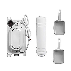 VEVOR Commercial Ice Maker Machine, 80-90LBS/24H 33LBS Bin, Upgrade Stainless Steel Commercial Ice Machine for Home Bar Resaturant, Include Electric Water Drain Pump/Water Filter/ 2 Scoops