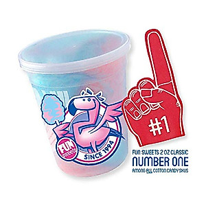 Fun Sweets Cotton Candy (Classic Pink & Blue Blend, 12 Count)