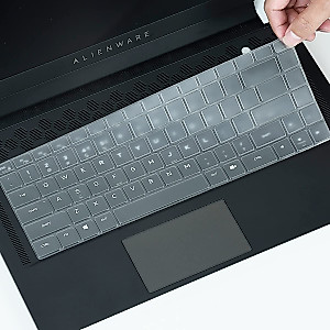 Keyboard Cover for 2024 2023 2022 Dell Alienware m15 R5 R6 R7/Alienware m17 R5/Alienware M16 R16 R1, Alienware x15 R1 R2 15.6" Gaming Laptop, Alienware x17 R1 R2 17.3", Dell G16 7630 7620 16 Inch -TPU