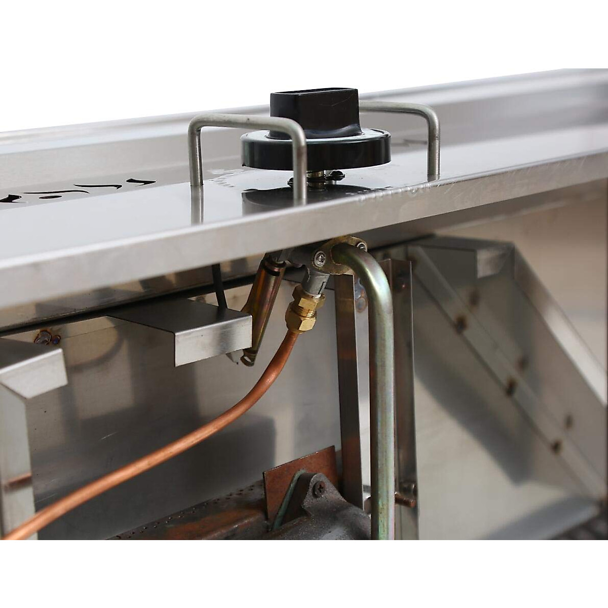 TECHTONGDA Propane Gas Food Soup Warmer Stove Bain Marie Commercial Canteen Buffet Steam Heater with Regulator Valve 12''x8.7''x4'' Pan 8 Pan