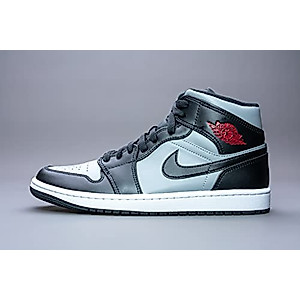 Nike Men's Air Jordan 1 Mid Sneaker, Armory Navy/White/Black, 8