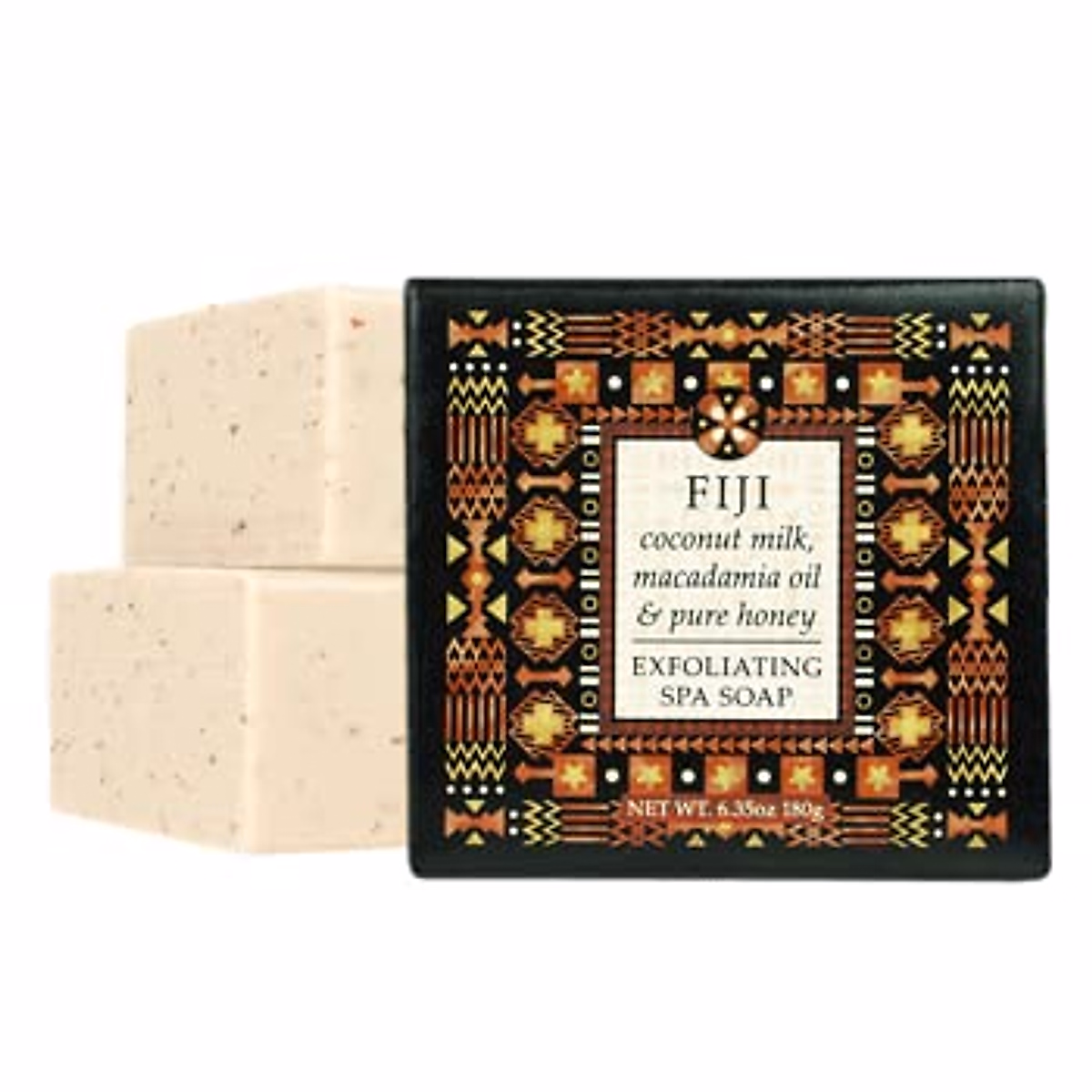 Greenwich Bay Destination Exfoliating Spa Soaps 7 Piece Set of 6.35 Ounce Bars - Travel to London, Kyoto, Tahiti, Paris, Fiji, Morocco, and Sicily without leaving your home!