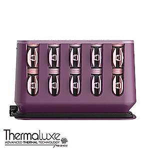 Remington H9100S Pro Hair Setter with Thermaluxe Advanced Thermal Technology Electric Hot Rollers 11 ¼", Purple, 1 Count