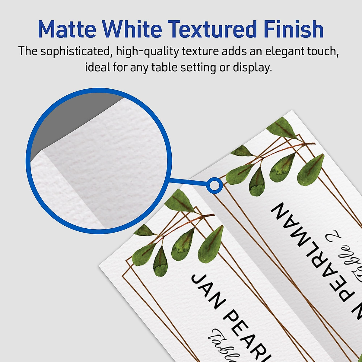 Avery Small Place Cards, Laser & Inkjet Printers, 150 Printable Cards, Textured (5011)