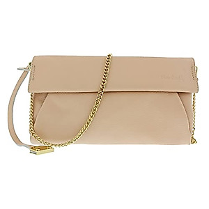 Pierre Cardin Pink Leather Small Slouchy Fashion Clutch for womens