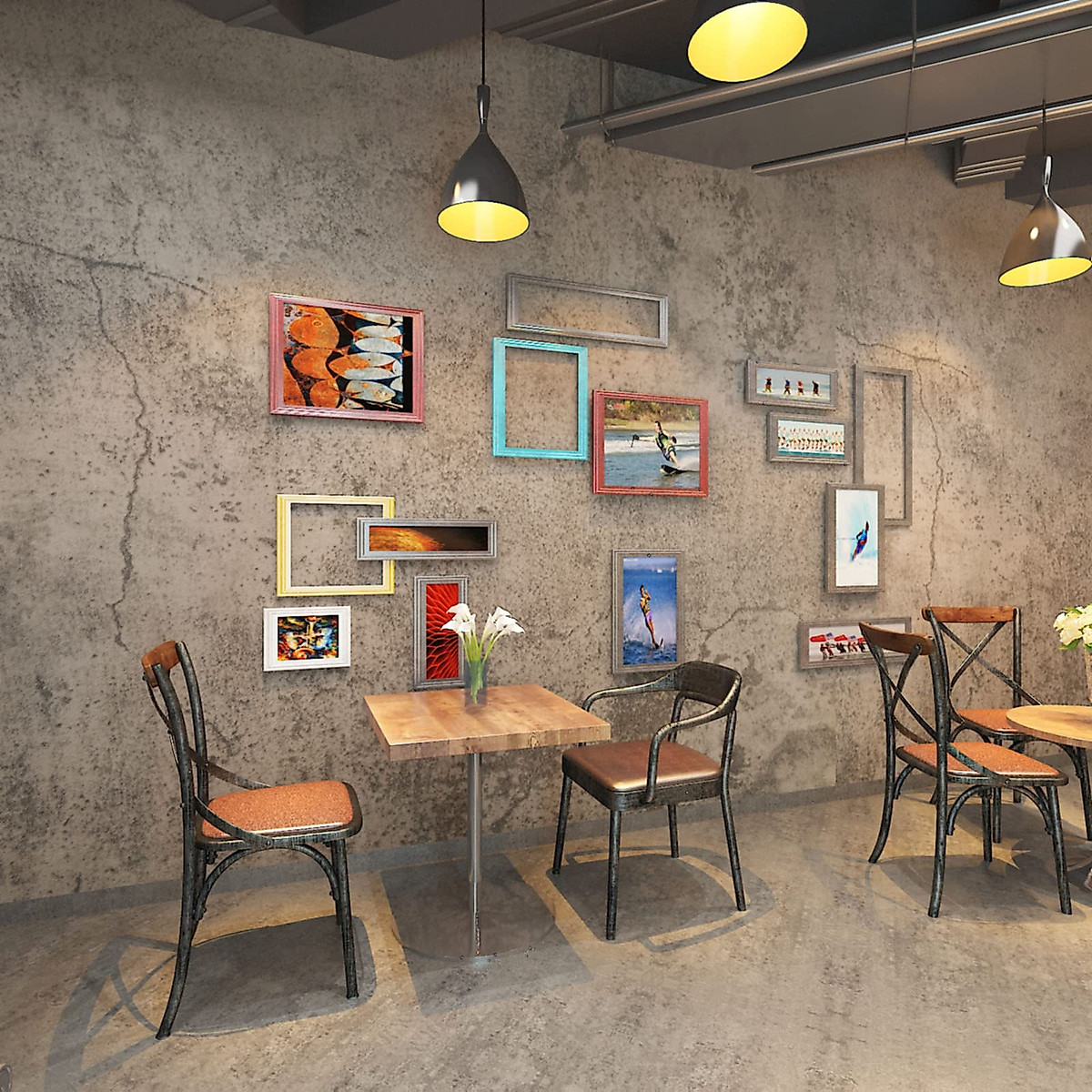 3yecao 31"×354" Extra Thicker Light Brown Grey Concrete Contact Paper Gray Concrete Wallpaper Peel and Stick Wide Viny Wrap 3D Textured Cement Waterproof Wall Sticker for Walls Bedroom Bathroom Gym