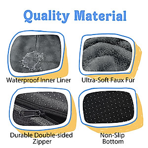 Large Orthopedic Dog Bed Washable - XL Dog Couch Sofa - Four Sides Dog Beds Waterproof Non-Slip for Large Sized Dogs