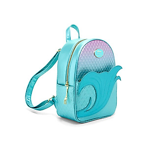 Her Universe Disney The Little Mermaid Ombre Scales Mini Backpack GREEN NONE