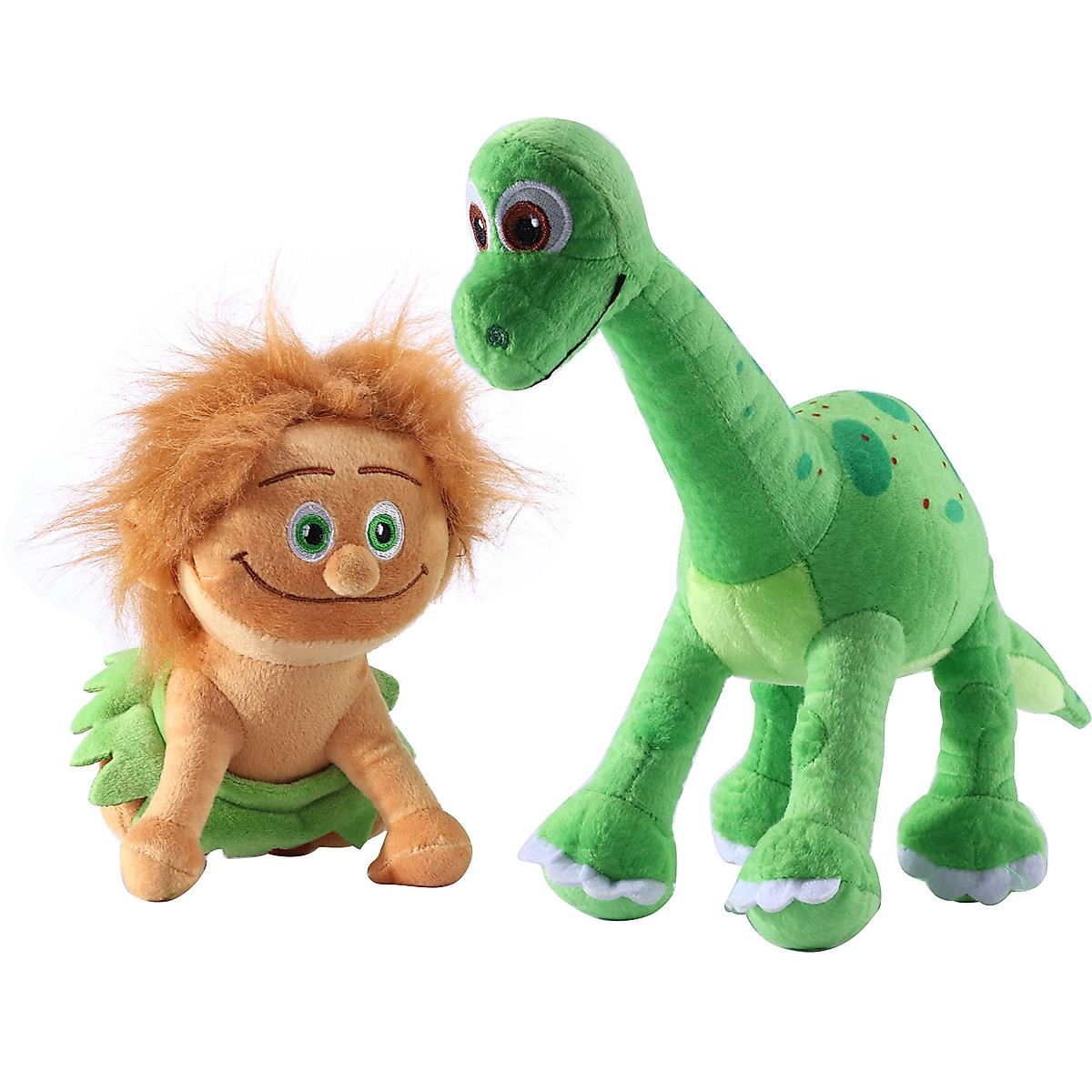 Tivcyi The Good Dinosaur Plush Toys Stuffed Animals Play Set- Spot The Child 7"/20CM + Arlo Baby 13"/35CM (2 Pack)