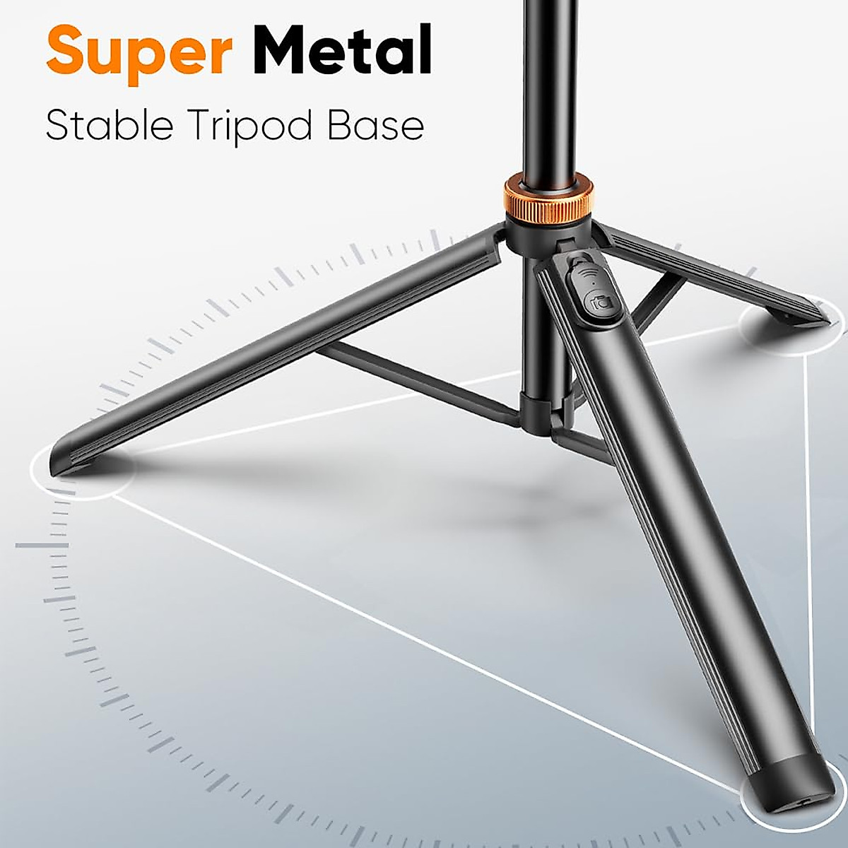 Weilisi Metal Phone Tripod, 67" Tall Tripod for iPhone with 360° Adjustable Stable for iPhone Tripod Stand with Remote, Cell Phone Tripod for Video Recording for All Cellphones