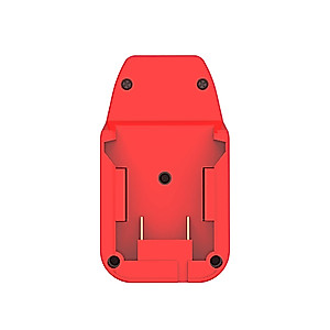 Adapter Fits Ba uer 20v Cordless Tools for Milwaukee M18 RED (NOT V18) Slider Lithium Batteries - Adapter Only