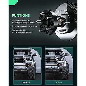 SCITOO 4X 8x170 2 inch Wheel Spacers 8x170mm 8 Lug 14x1.5 Studs 130mm Compatible with for F-250 for F-350 Super Duty