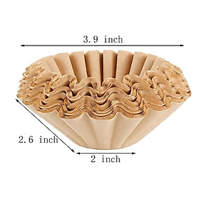 iHomeSet 1-4 Cup Coffee Filter Paper 100 Count Disposable Basket Coffee Filter Replacement for Small Basket Style Coffee Makers, Drip Coffee Makers