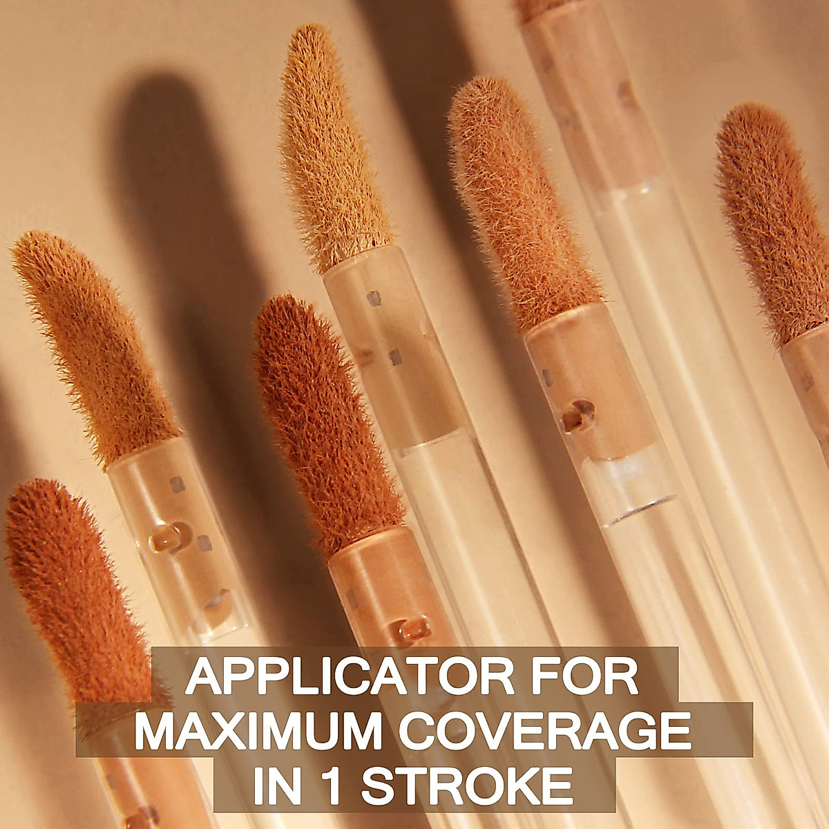 PHOERA Liquid Concealer,Full Coverage Concealer,Multi-Use Makeup Concealer for Acne,Dark Circles,Tattoo,Freckles,High Adherence Hydrating Face Concealer for Women Mens(101# LIGHT)