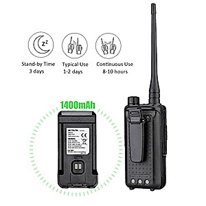 Retevis RT85 Walkie Talkies Long Range, Dual Band 200 Channels High Power 2 Way Radios, DTMF Remote Stun ANI Handheld Two Way Radio Rechargeable, for Hiking Hunt(2 Pack)
