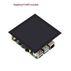 Iunius 4inch Square Capacitive Touch Screen LCD (C),for Raspberry Pi, 720×720, DPI, IPS, Toughened Glass Cover, Display DPI666 262K Colors,Low Power