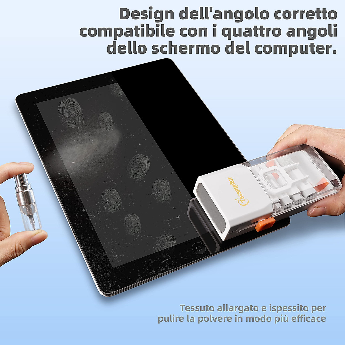 Laptop Screen Keyboard Cleaner Kit, Electronics Cleaning Tool for MacBook iPad iPhone Pro, Brush Tool for Tablet, Computer, PC Monitor,TV Camera Lens New Compact with Patent