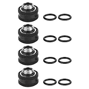 Water Cooling Fitting, OD 14MM Tube Water Cooling Tube Fittings Connector