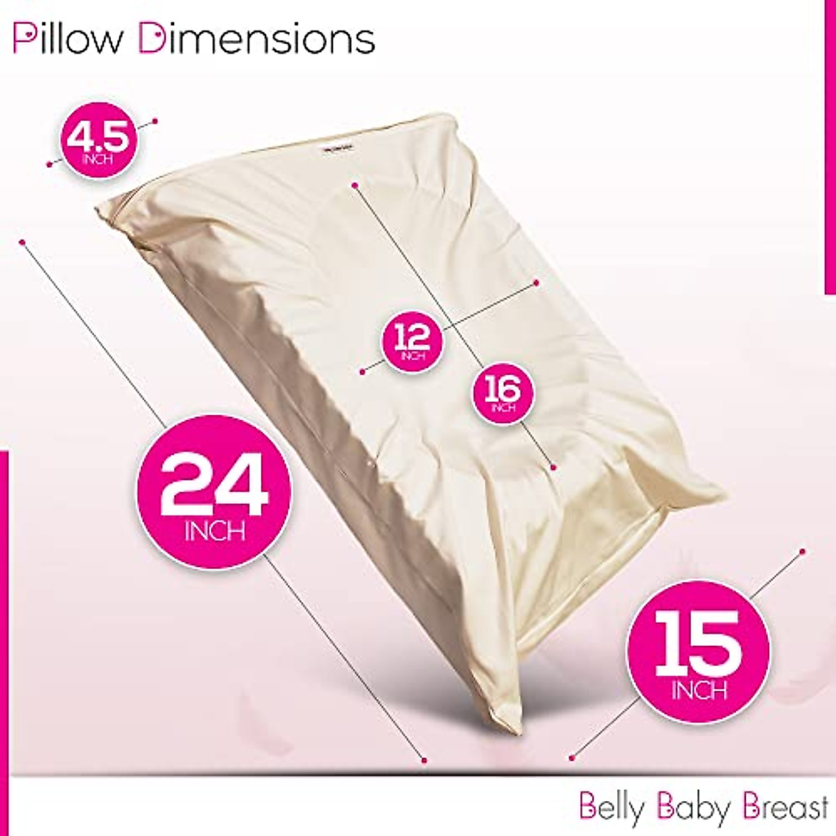 Belly Pillow Pregnancy Pillow | Stomach Sleeper | Belly Down Sleeping Maternity Pillow | Face Down Pillow | Pregnancy Pillows for Sleeping on Stomach | Belly Baby Breast