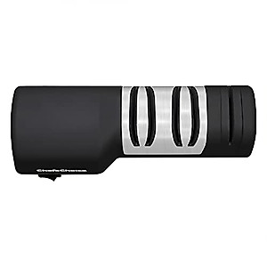 Chef’sChoice 250 Hybrid Knife Sharpeners uses Diamond Abrasives and Combines Electric and Manual Sharpening for 20-Degree Straight and Serrated Knives, 3-Stage, Black