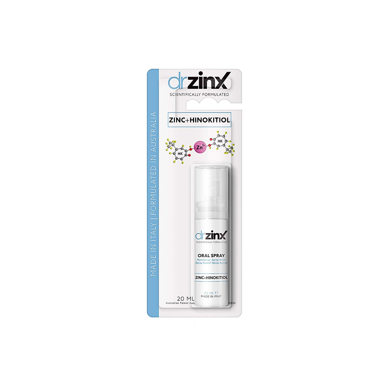 DrZinX Bad Breath Treatment 8 Pack Long Lasting Breath Freshener, Hydrating Oral & Throat Spray with Zinc and Hinokitiol (Zinc Ionophore)