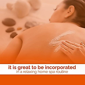 Natural Solution WBM Himalayan Salt Body Scrub with Organic Lavender Oil, Relaxing and Purifying Deep Cleansing – 12.3 oz, 10.6 Oz