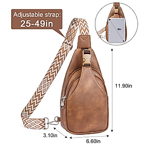 CLUCI Crossbody Bags for Women, Sling Bag for Women, Cross Body Bag for Woman, Crossbody Bag, Leather Sling Backpack, Sling Bag Travel Hiking Cycling
