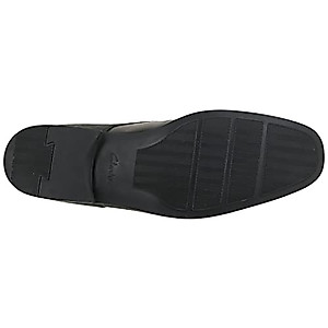 Clarks mens Tilden Walk Oxford, Black Leather, 10.5 US