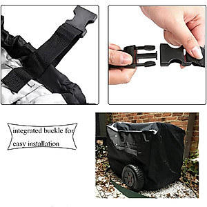 FLYMEI Universal Generator Cover, 420D Heavy Duty Weather/UV Resistant Generator Cover for Most Generators 3000-5000 Watt, 26x20x20in Camping Dynamo Protection