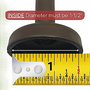 Project Patio 1.5 Inch Wrought Iron Furniture Feet Cap Glide Replacement Outdoor Chair Leg Floor Protector Insert Parts - 24-Pack