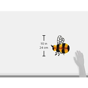 Beistle Spring Summer Party Tissue Paper Bumblebee Bee Hanging Decoration Baby Shower Party Supplies Gold/Black 8" x 10"