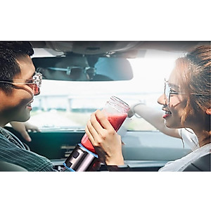 ROSEVIEW Portable Blender Smoothy blenders Glass Bottle battery powered Smoothie Mini Juicer Smoothies Mixer Maker Cordless handheld Travel Fruit Personal mixeur Cup blend Shake USB Rechargeable