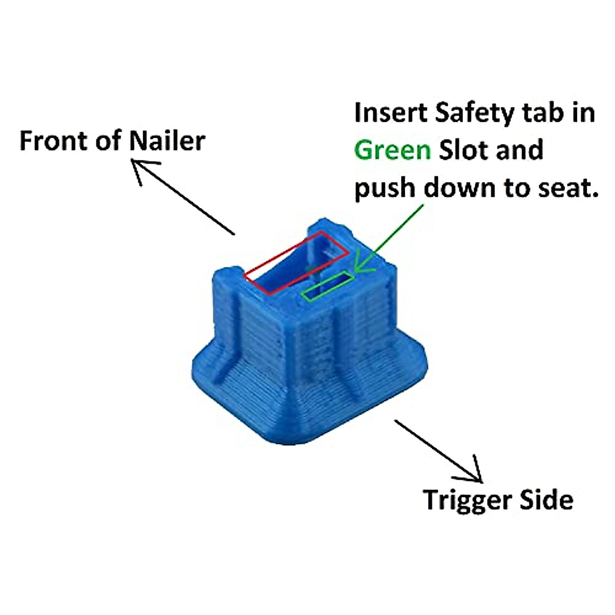 3D-GEM Big Foot 4-Pack Replacement for Porter Cable P/N 894742 (Blue)